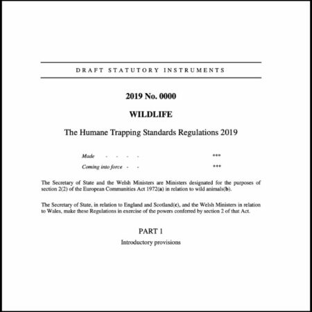 THE HUMANE TRAPPINGSTANDARDS REGULATIONS 2019 - Pest Control News